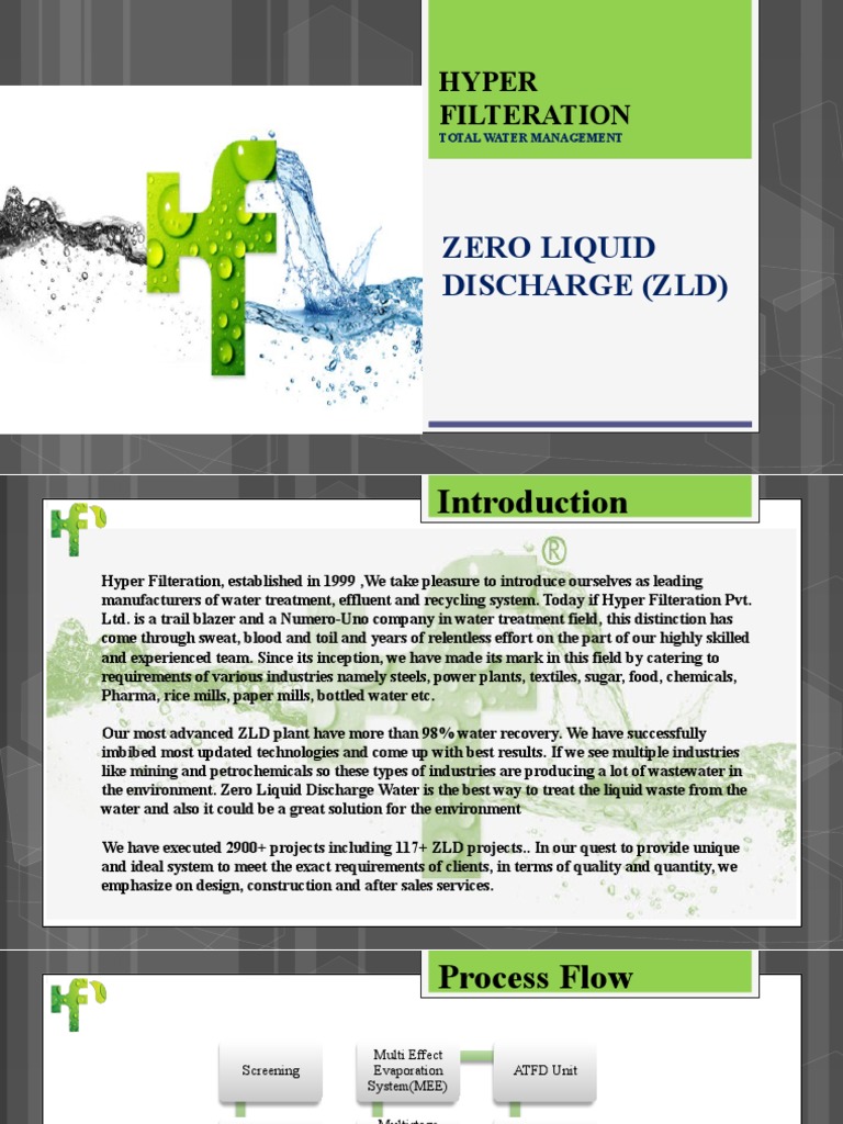 ZLD Ppt Textile | PDF | Membrane | Water