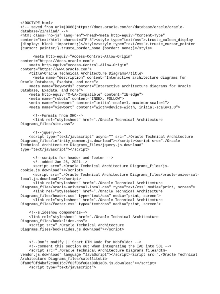Oracle Technical Architecture Diagrams | PDF | Computers