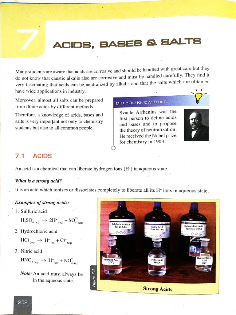 IGCSE Acids, Bases and Salts | PDF