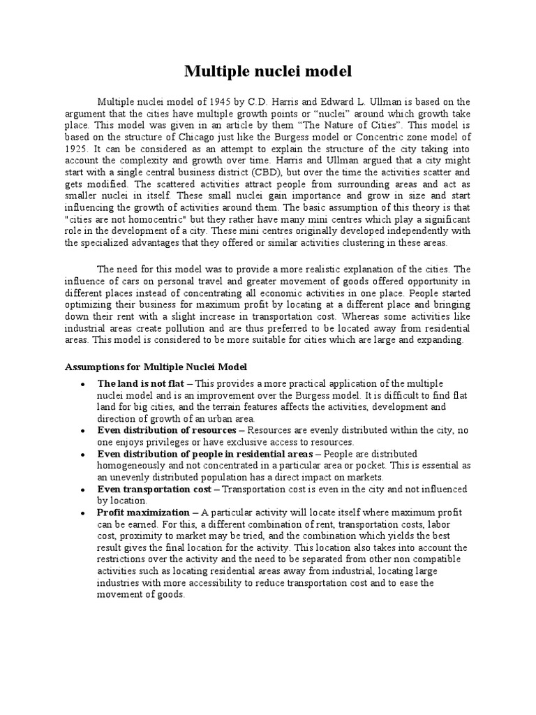 Chapter 5 Multiple Nuclei Model 2 | PDF | Income | Profit (Economics)