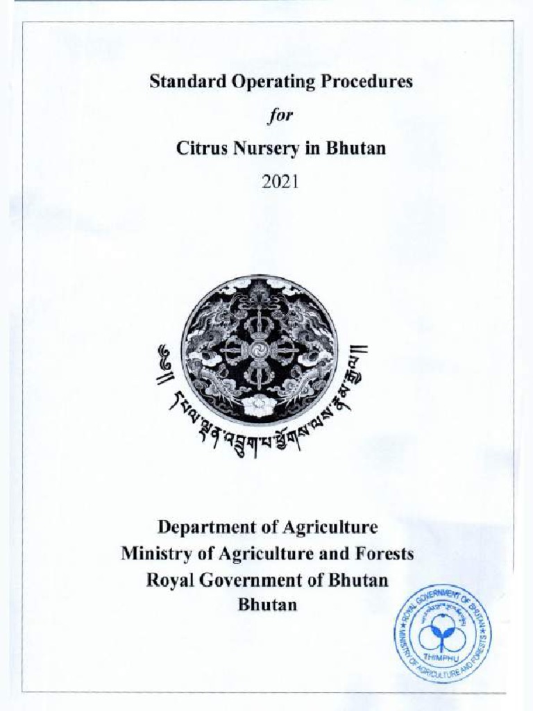 SOP Citrus Nursery | PDF