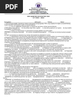 Ikaapat Na Markahang Pagsusulit Sa Edukasyon Sa Pa | PDF