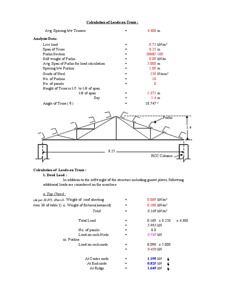 Truss Design | PDF | Truss | Applied And Interdisciplinary Physics