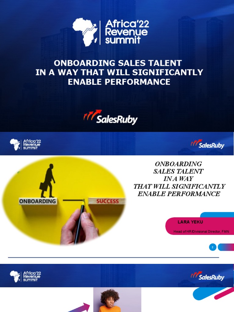 Onboarding Sales Talent in A Way That Will Significantly Enable ...