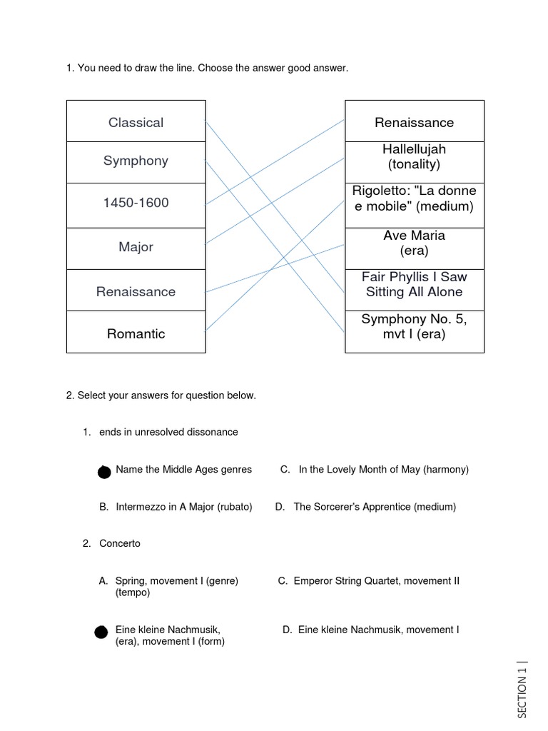 ANSWER | PDF | Orchestras | Classical Period (Music)