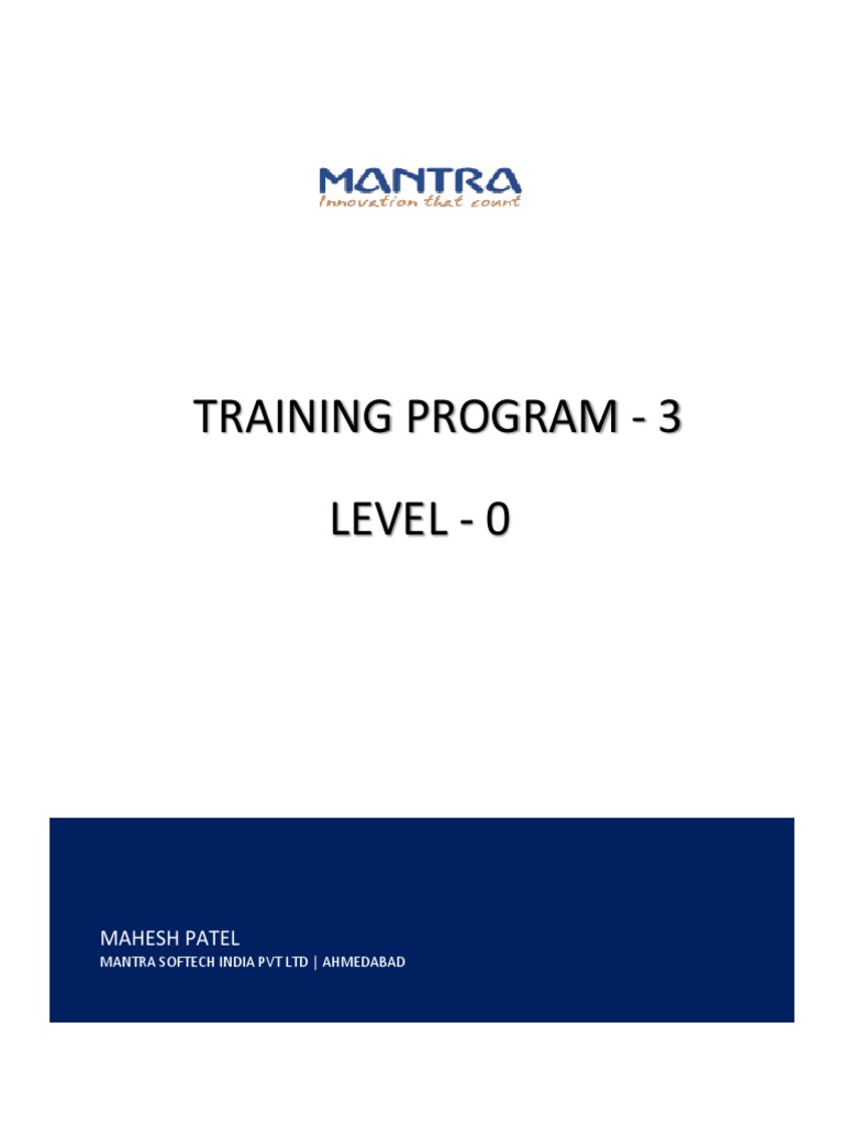 Training Program - 3 Level - 0: Mahesh Patel | PDF | Databases | Computing