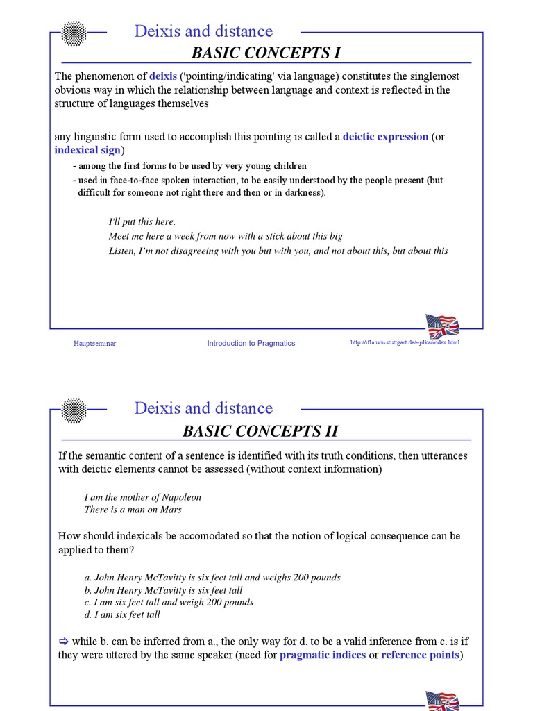 Deixis and Distance | PDF | Human Communication | Semantics