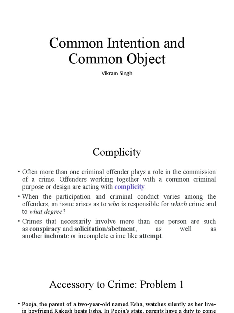 Complicity in Crimes | PDF | Crimes | Crime & Violence