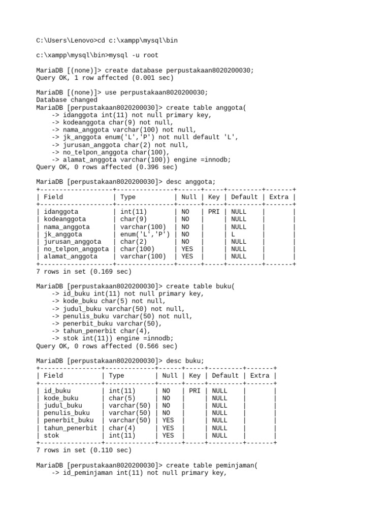 Tugas Basis Data | PDF