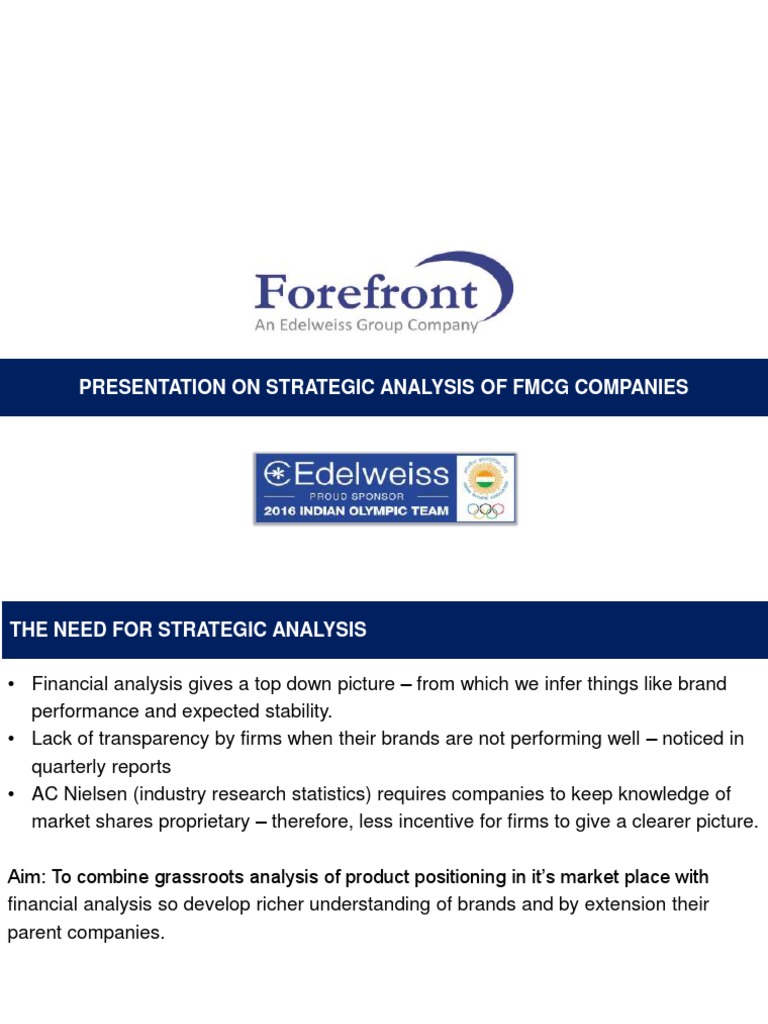 Presentation On Strategic Analysis of FMCG Companies | PDF | Economies ...