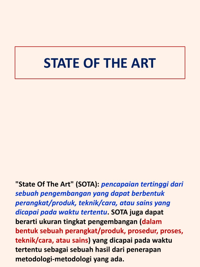 State of The Art - Ide Penelitian | PDF