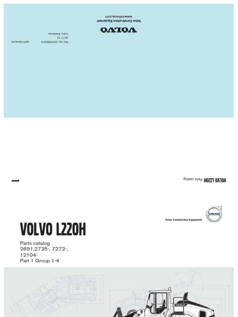 Volvo Wheel Loader Parts Catalog L220H | PDF | Loader (Equipment ...
