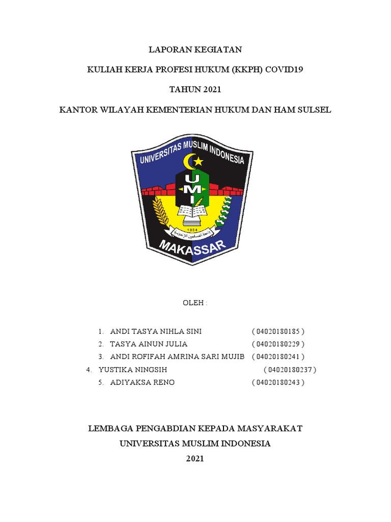 Laporan Kegiatan KKPH Kelompok Salinan | PDF Laporan Kegiatan KKPH Kelompok Salinan | PDF