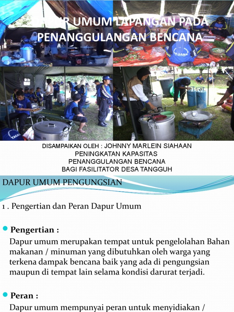 Materi Dapur Umum | PDF