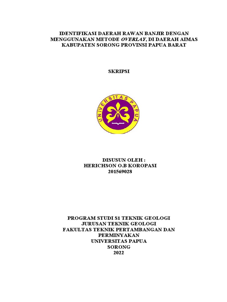 Identifikasi Rawan Banjir di Aimas | PDF