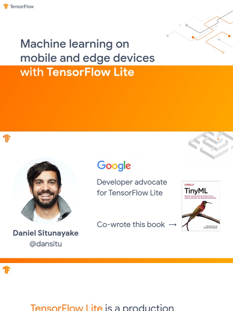 Getting Started with Machine Learning on Mobile and Edge Devices Using TensorFlow Lite | PDF ...
