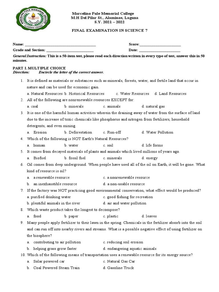 Quiz Grade 7 Atmosphere&GlobalWarming | PDF | Atmosphere Of Earth ...
