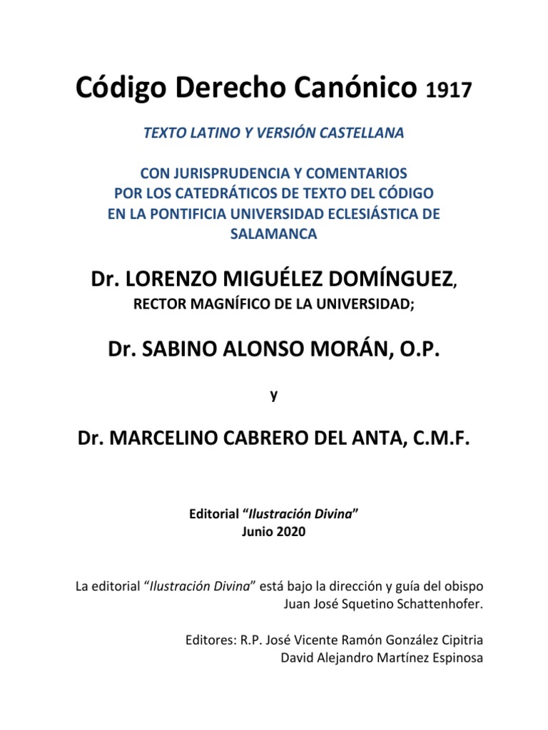 Cic 1917 Español | PDF | obispo | Confirmación