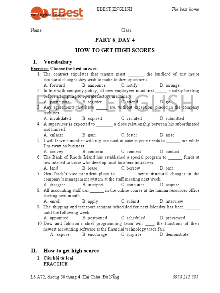 Part 6 - Day 4 - How To Get High Scores | PDF