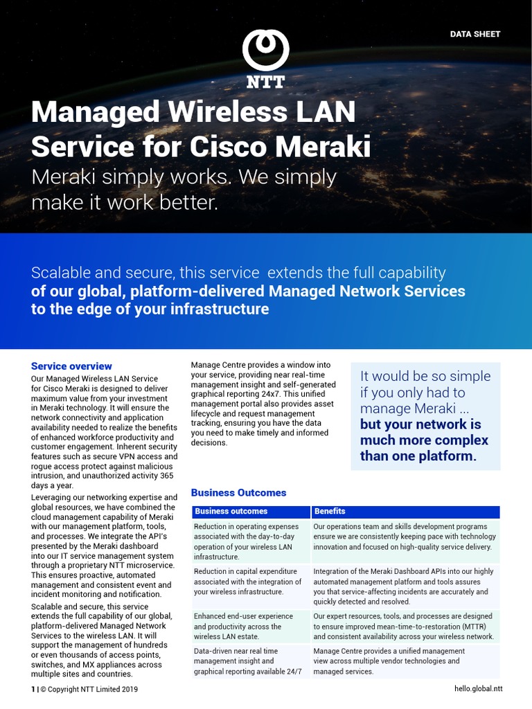 Managed Wired and Wireless LAN Services | PDF | Computer Network ...