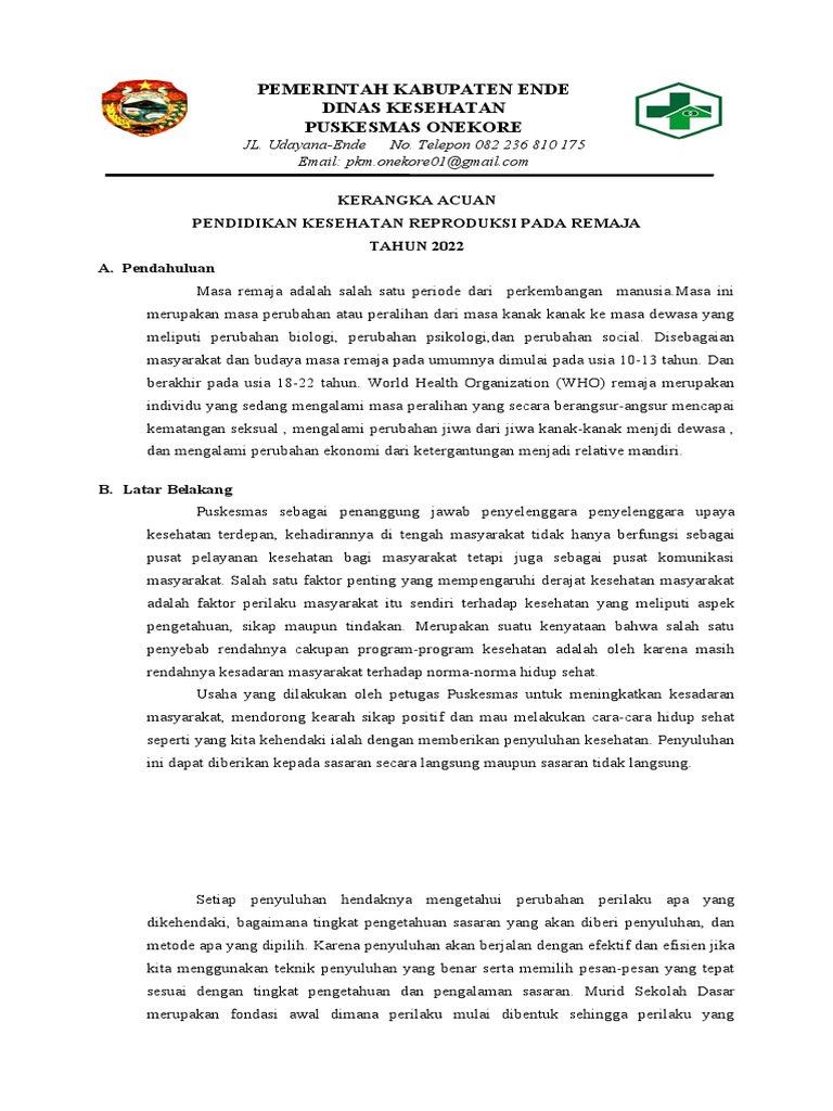 Penyuluhan Kesehatan Remaja 2022 | PDF | Pengembangan Diri