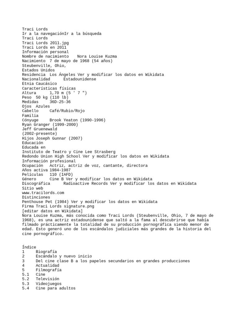 Traci Lords | PDF
