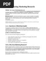 Marketing Research BBA 4th Sem All Units Notes | PDF | Marketing ...