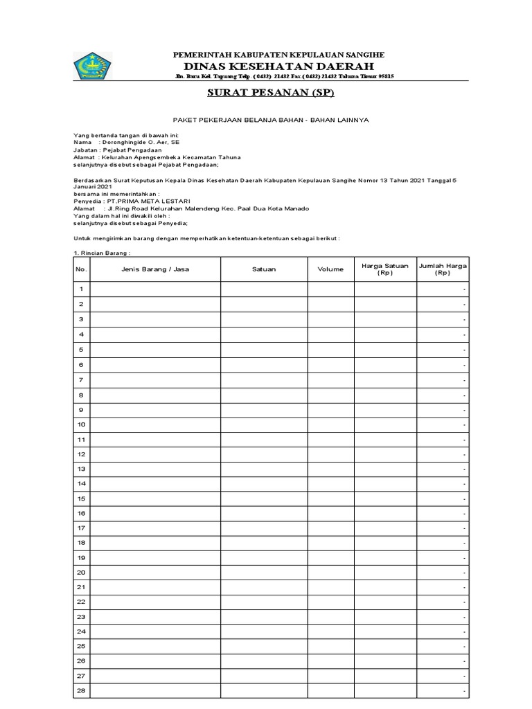 SP OBAT Kapitasi | PDF