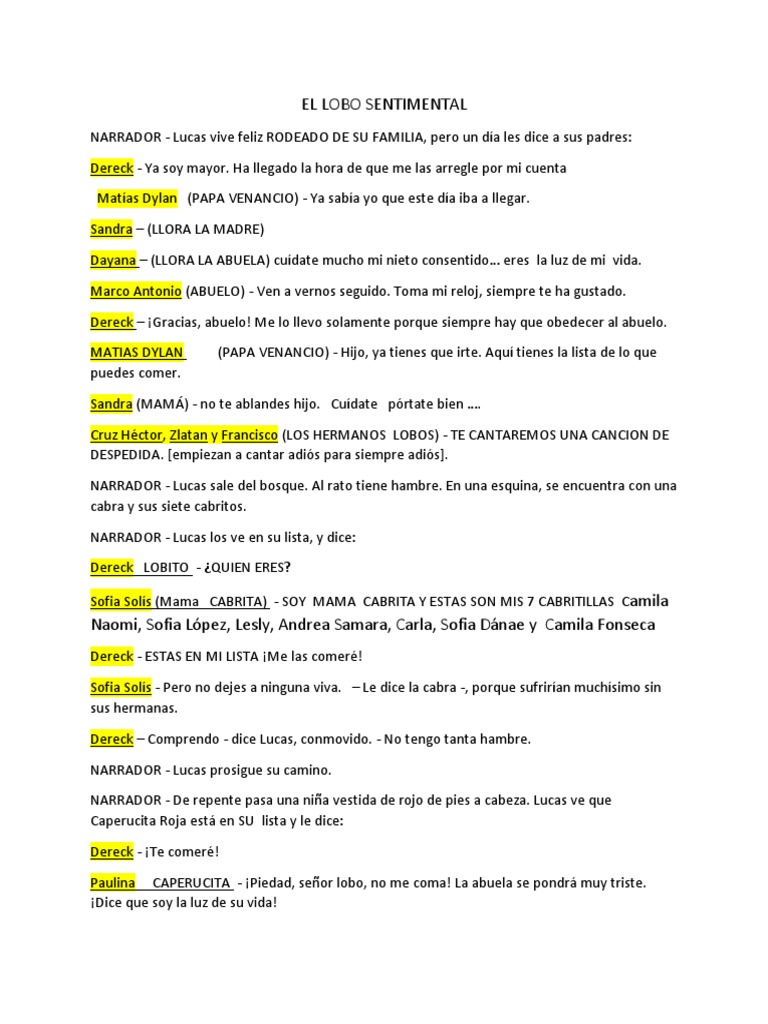 El Lobo Sentimental | PDF