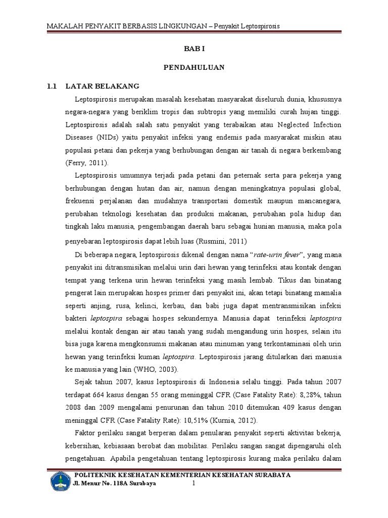 Leptospirosis (Cycy Meistria-P27833316009) | PDF