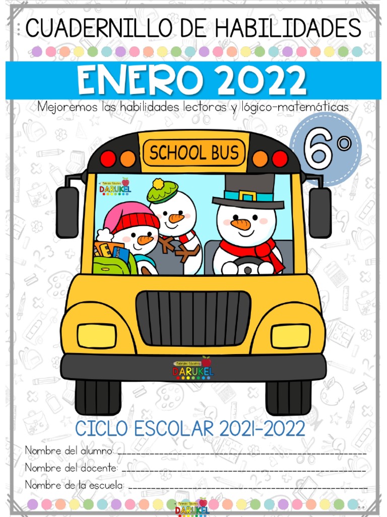 6° Cuadernilo Habilidades DARUKEL ENERO | PDF 6° Cuadernilo Habilidades DARUKEL ENERO | PDF