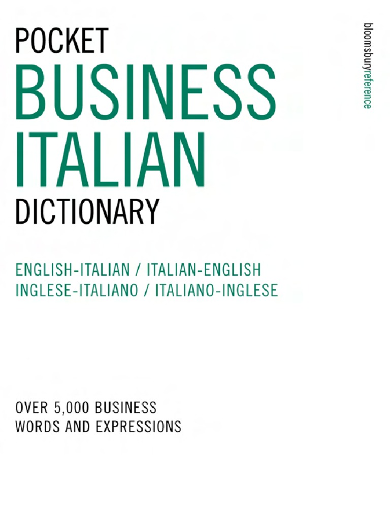 Business Italian Dictionary | PDF