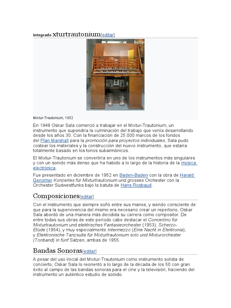 Xturtrautonium: Editar | PDF | Arte | Libros para adolescentes