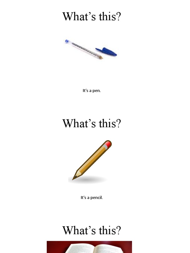 What's This?: It's A Pen | PDF | Linguistics | Cognitive Science