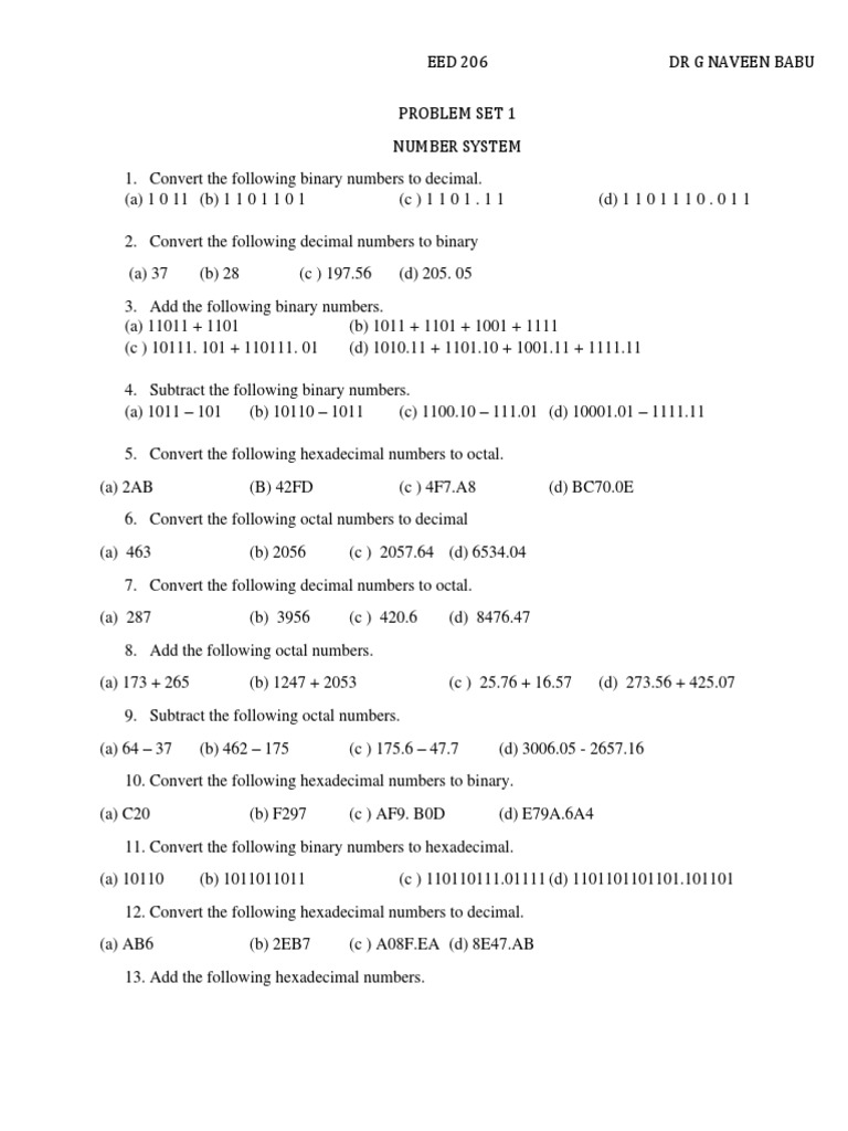 Problem Set 1 | PDF