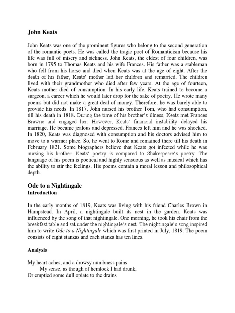 John Keats | PDF | John Keats | Ruth (Biblical Figure)