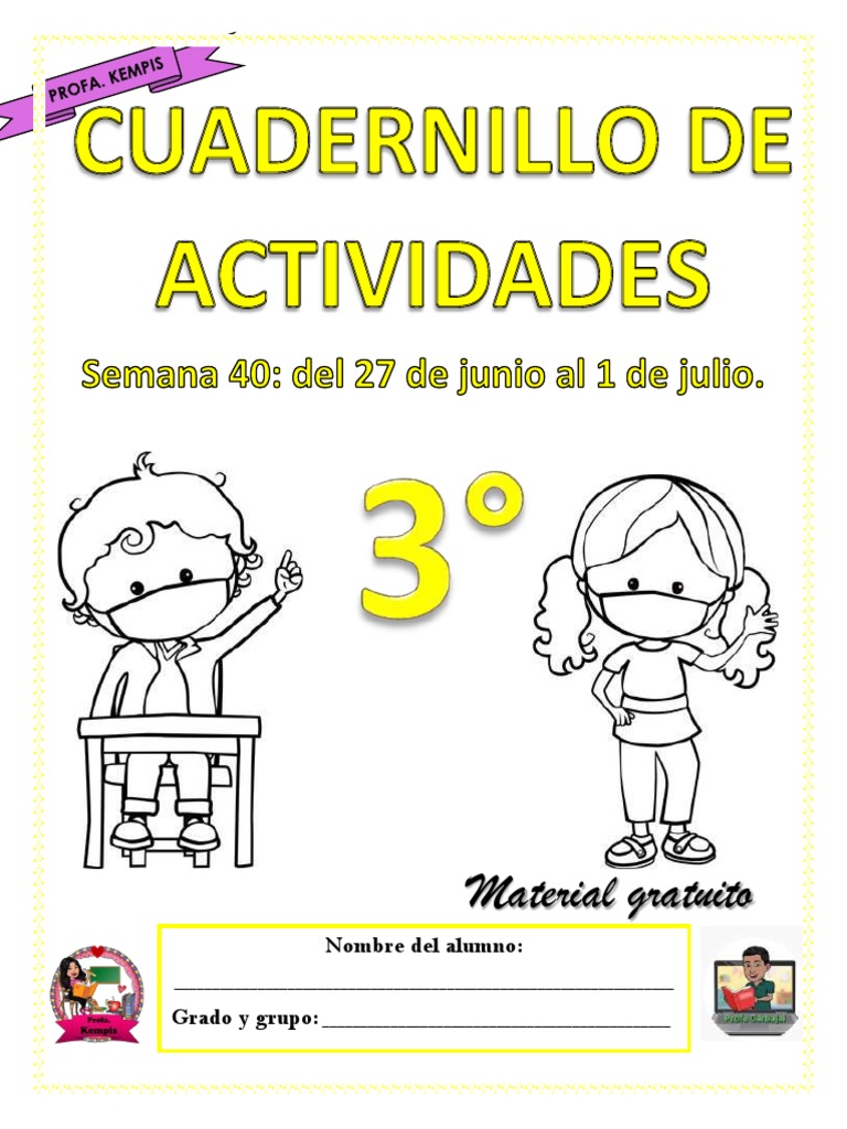 3° S40 Cuadernillo de Actividades-Profa Kempis | PDF | Planetas | Satélite natural