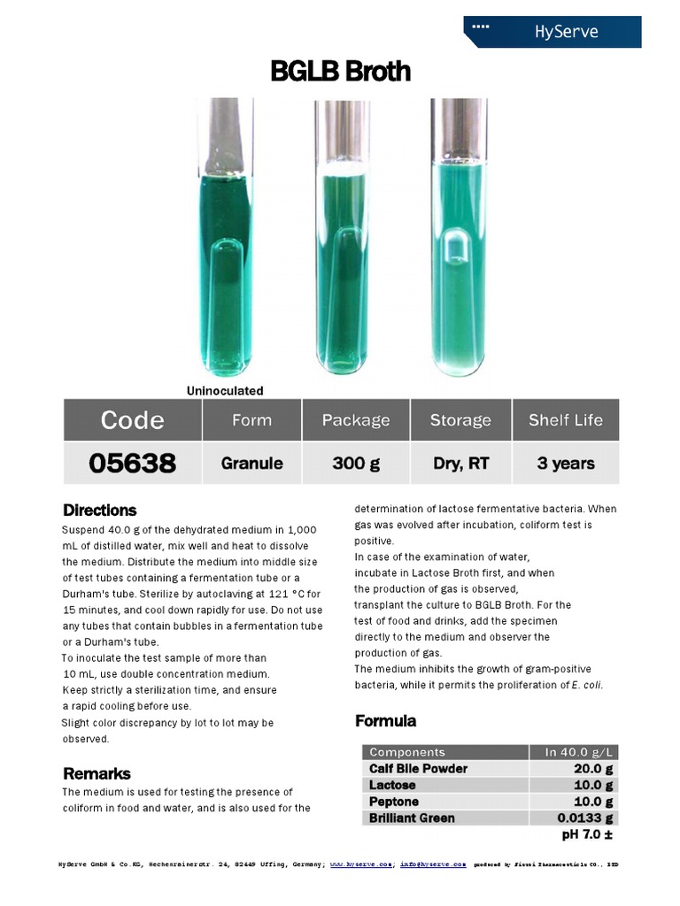 BGLB Broth - Final | PDF