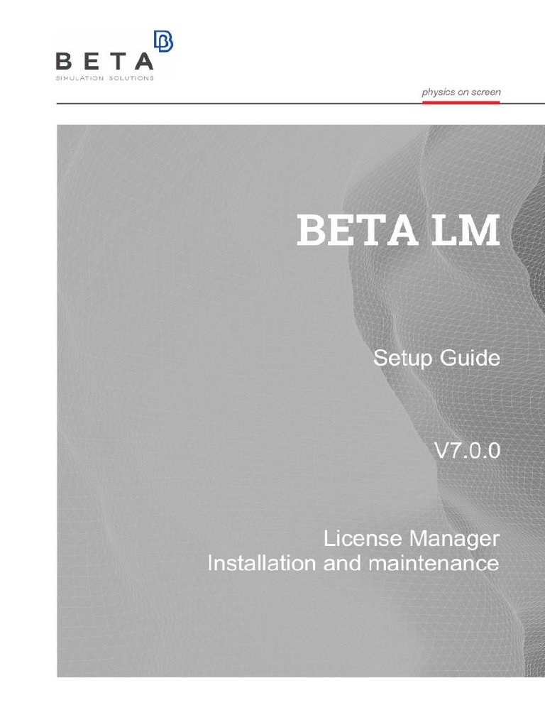 Beta LM Tools v7.0 Setup Guide | PDF | Installation (Computer Programs ...