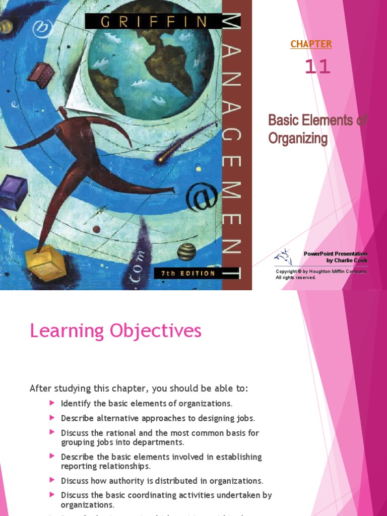 Basic Elements of Organizing: Powerpoint Presentation by Charlie Cook | PDF | Business ...