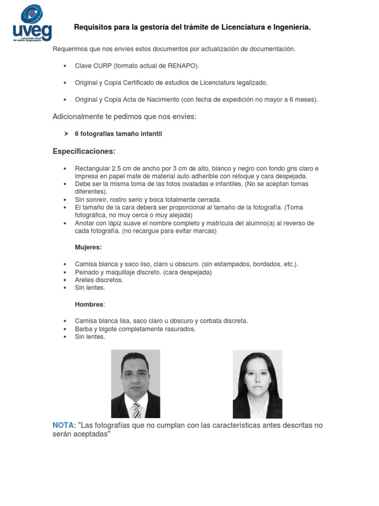 Requisitos Titulacion Lic Ing | PDF