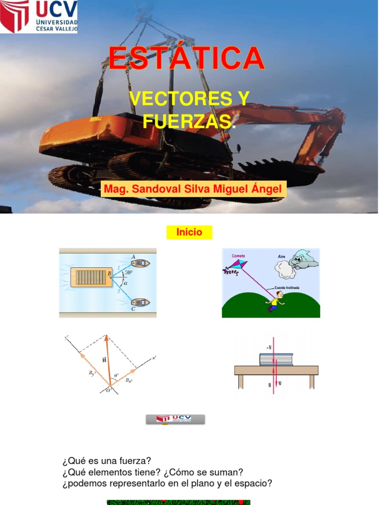 Vectores y Fuerzas - UCV 2021 II | PDF | Vector Euclidiano | Fuerza