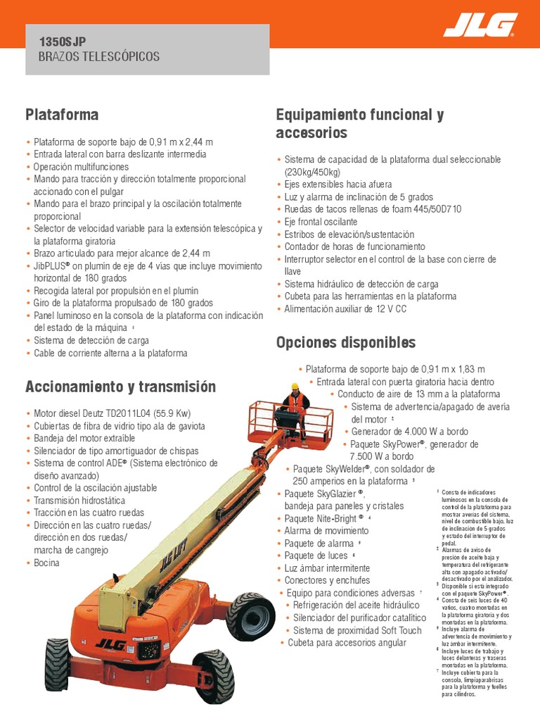 Manlift 1350SJP | PDF | Eje | Ingeniería mecánica