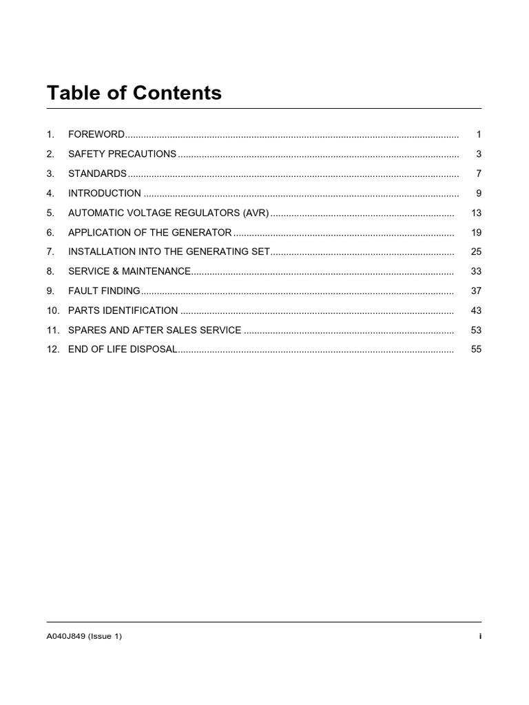 500KVA Diesel Generator Set | PDF | Electric Generator | Bearing ...