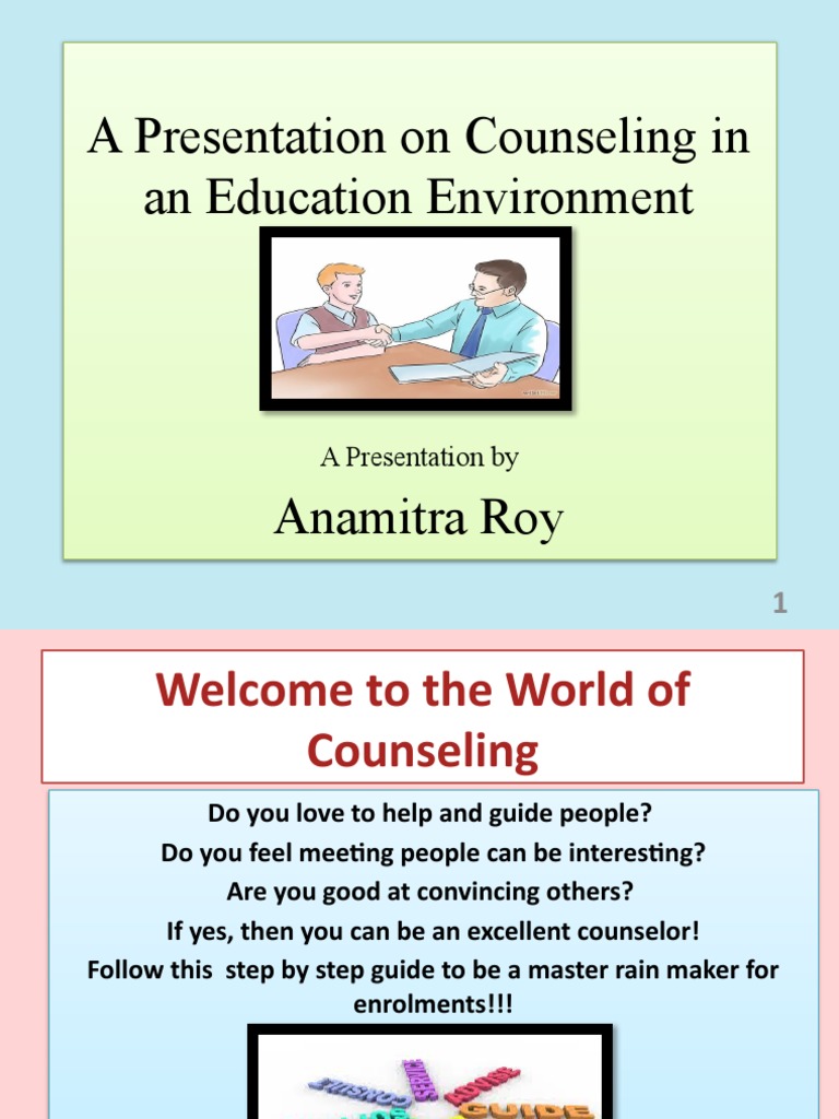 Presentation On Counseling of Students | PDF | Body Language | Behavioural Sciences