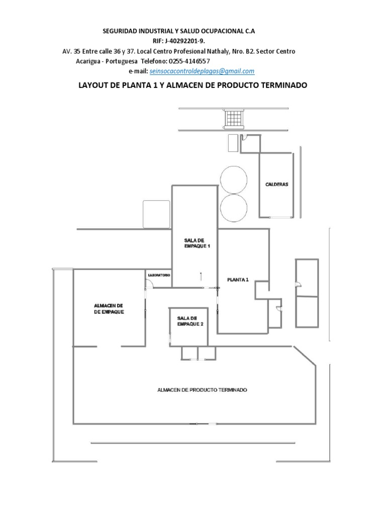 LAYOUT DE PLANTA 1 Y ALMACEN DE PRODUCTO TERMINADO | PDF