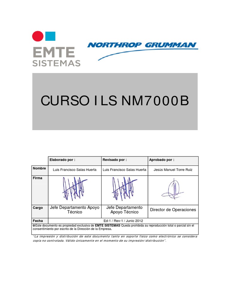 Manual Curso ILS 7000B Ed1 Rev2 - 2012 | PDF | Antena (Radio ...