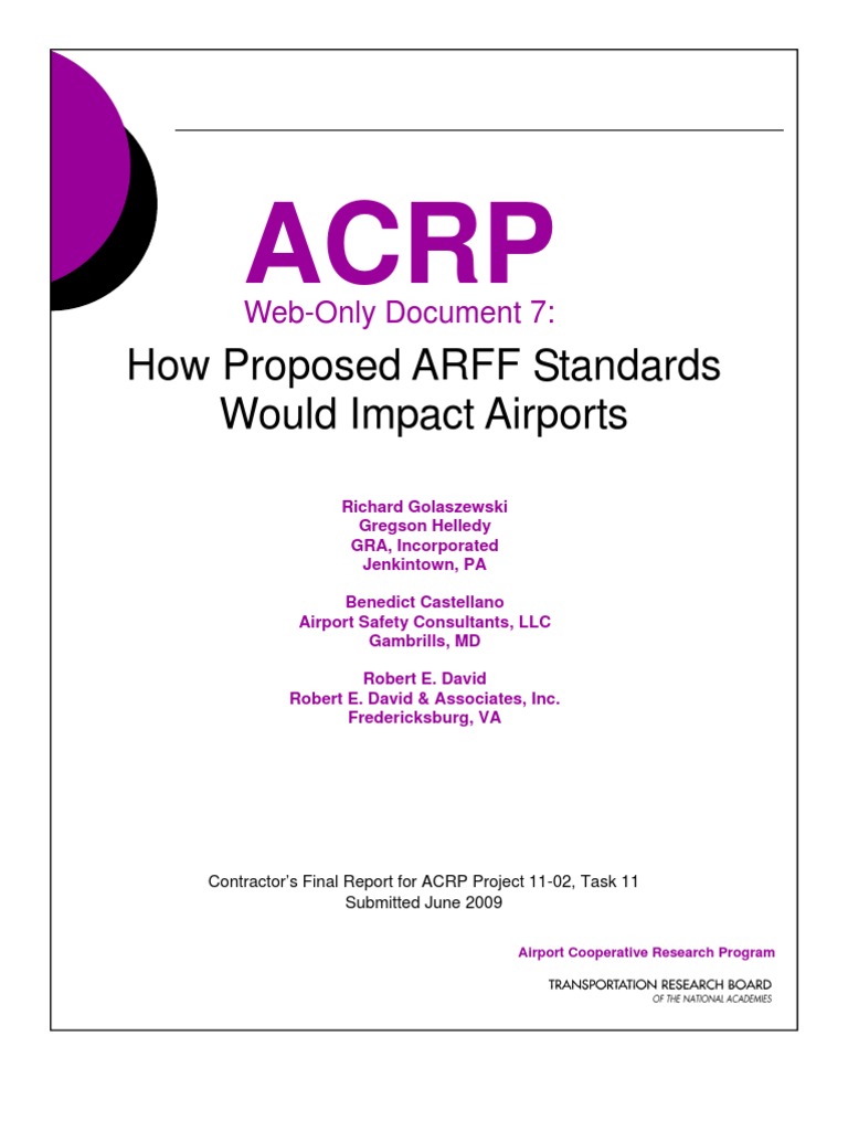 Aircraft Rescue Procedure (ACRP) | PDF | Federal Aviation ...