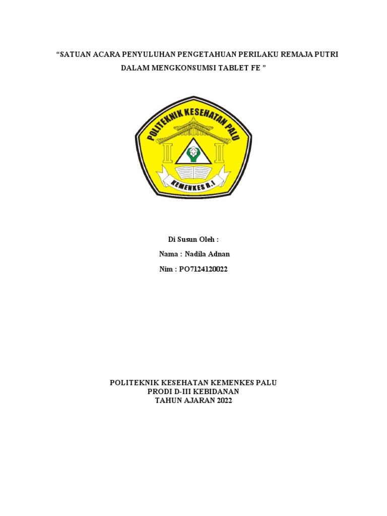 Sap Tablet Fe Pada Remaja | PDF