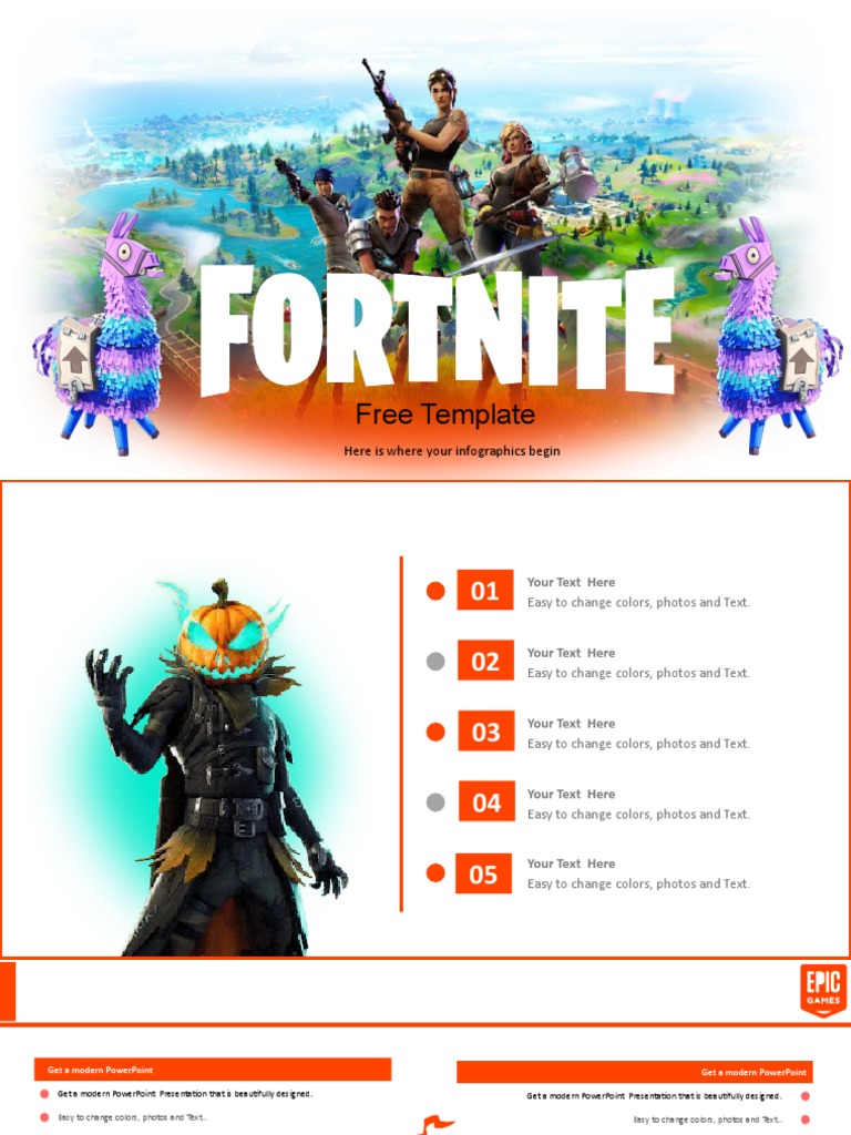 Plantilla Powerpoint Fortnite | PDF | Planets | Solar System
